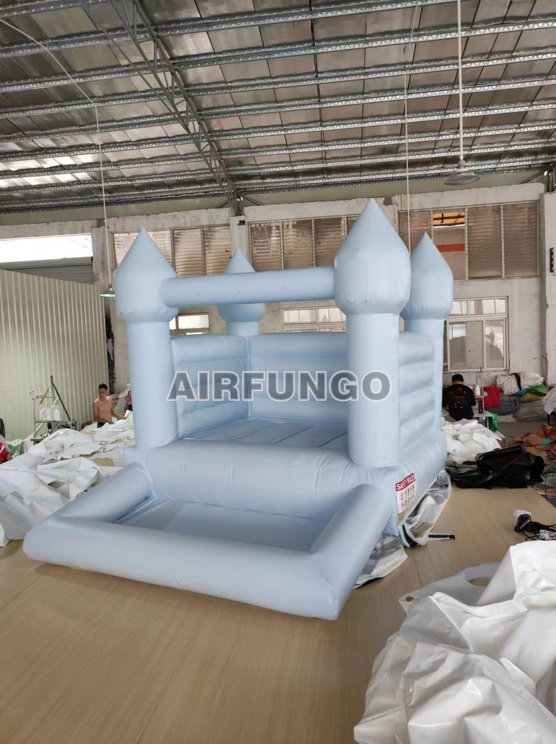 8x10ft white mini bounce house toddler bouncy castle – Airfungo